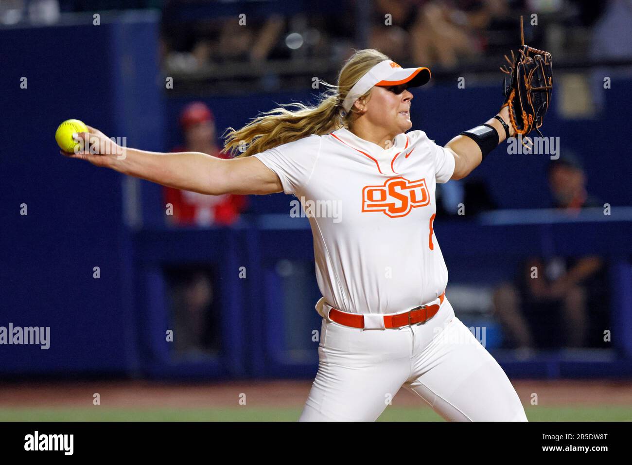 Oklahoma States Lexi Kilfoyl Pitches Against Utah During The Third