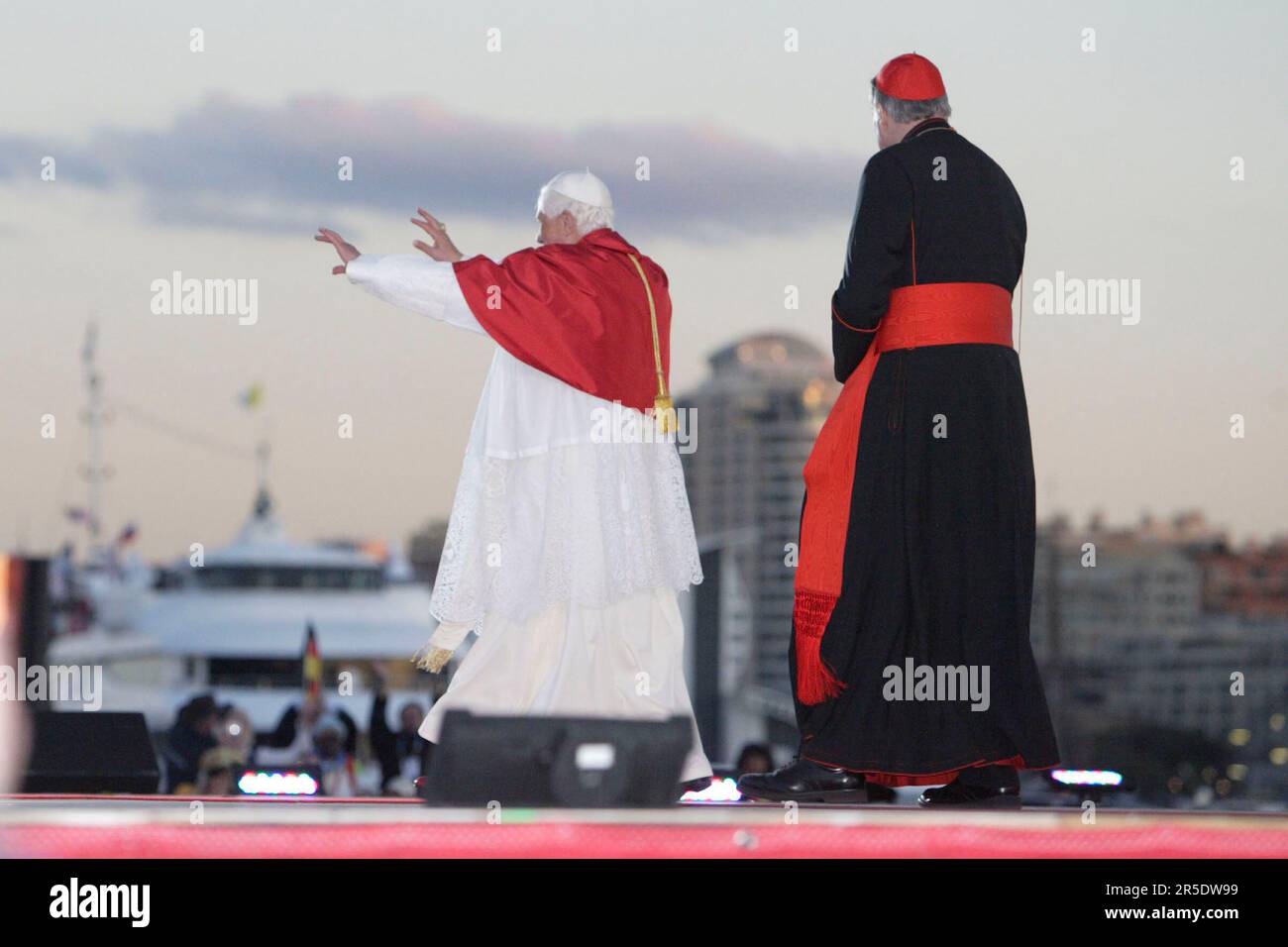 Pope Benedict XVI with Cardinal George Pell, Archbishop of Sydney Pope ...