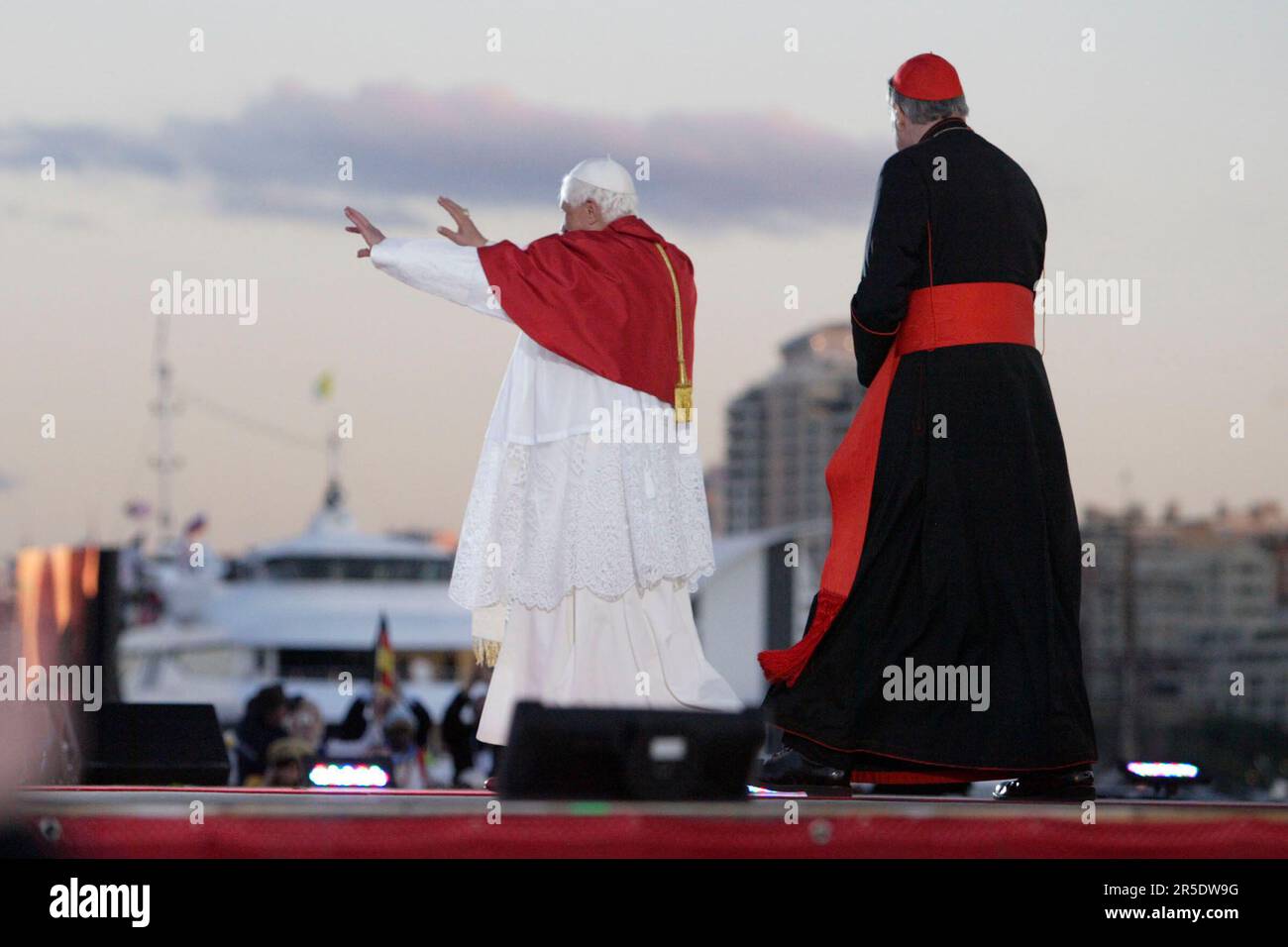 Pope Benedict XVI with Cardinal George Pell, Archbishop of Sydney Pope ...
