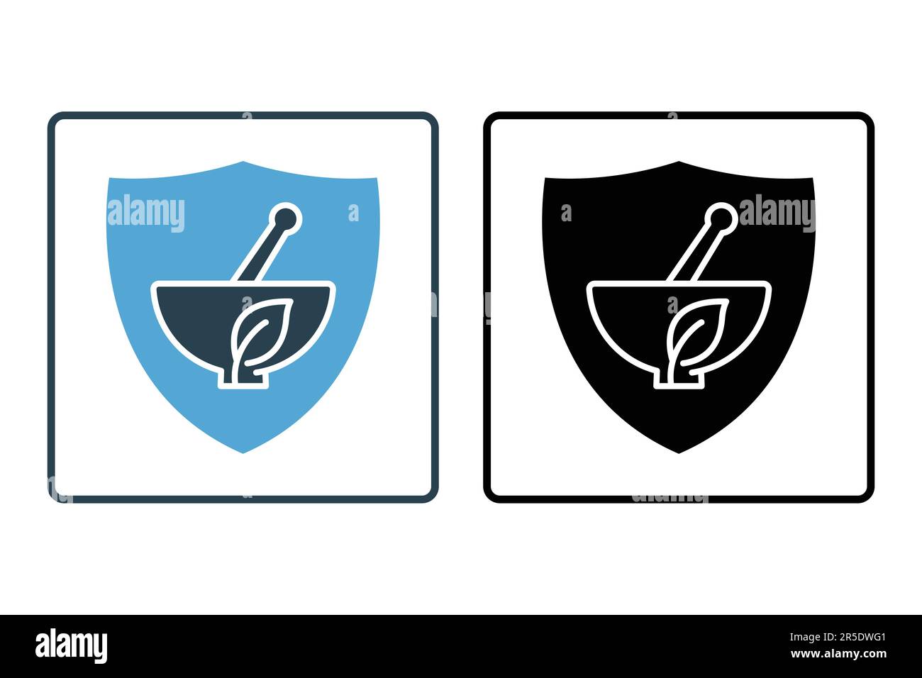 shield icon with herbal medicine. icon related to traditional medicine ...