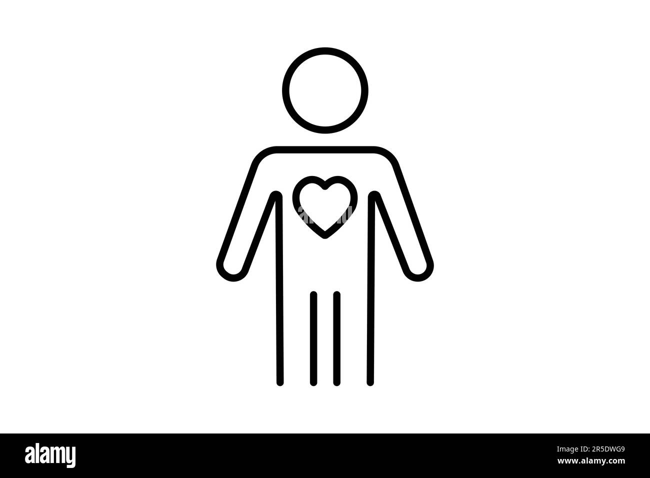 Man therapy line icon Cut Out Stock Images & Pictures - Alamy