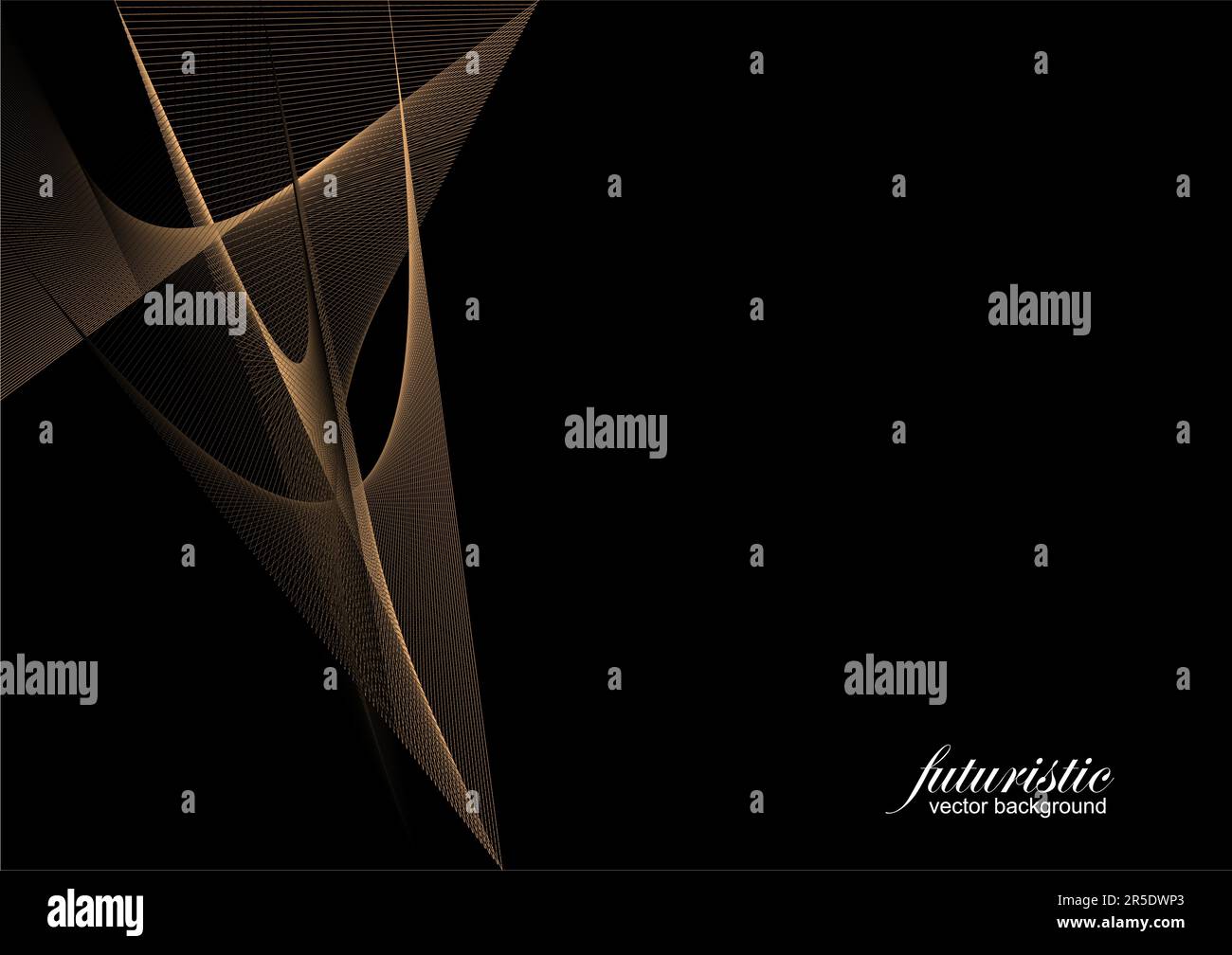 Abstract Black futuristic background. 3d color vector illustration ...