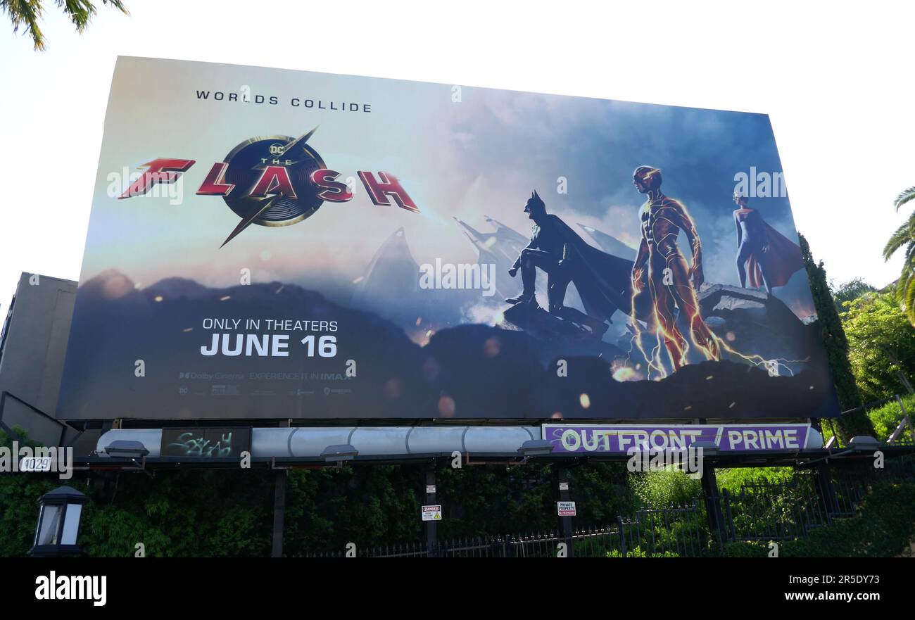 Los Angeles, California, USA 2nd June 2023 The Flash Billboard on ...