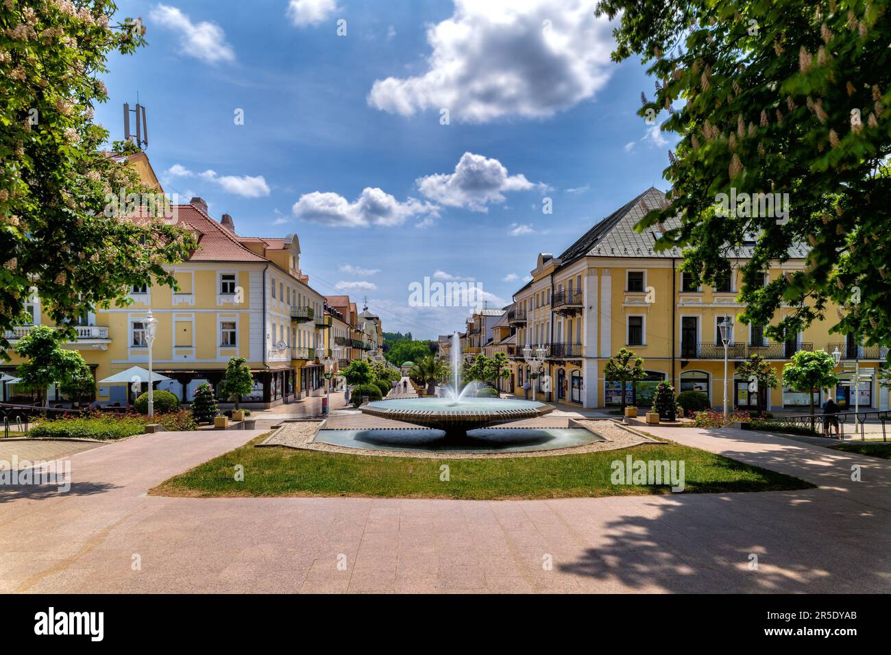 Architecture in the center of famous great Czech spa city Františkovy ...