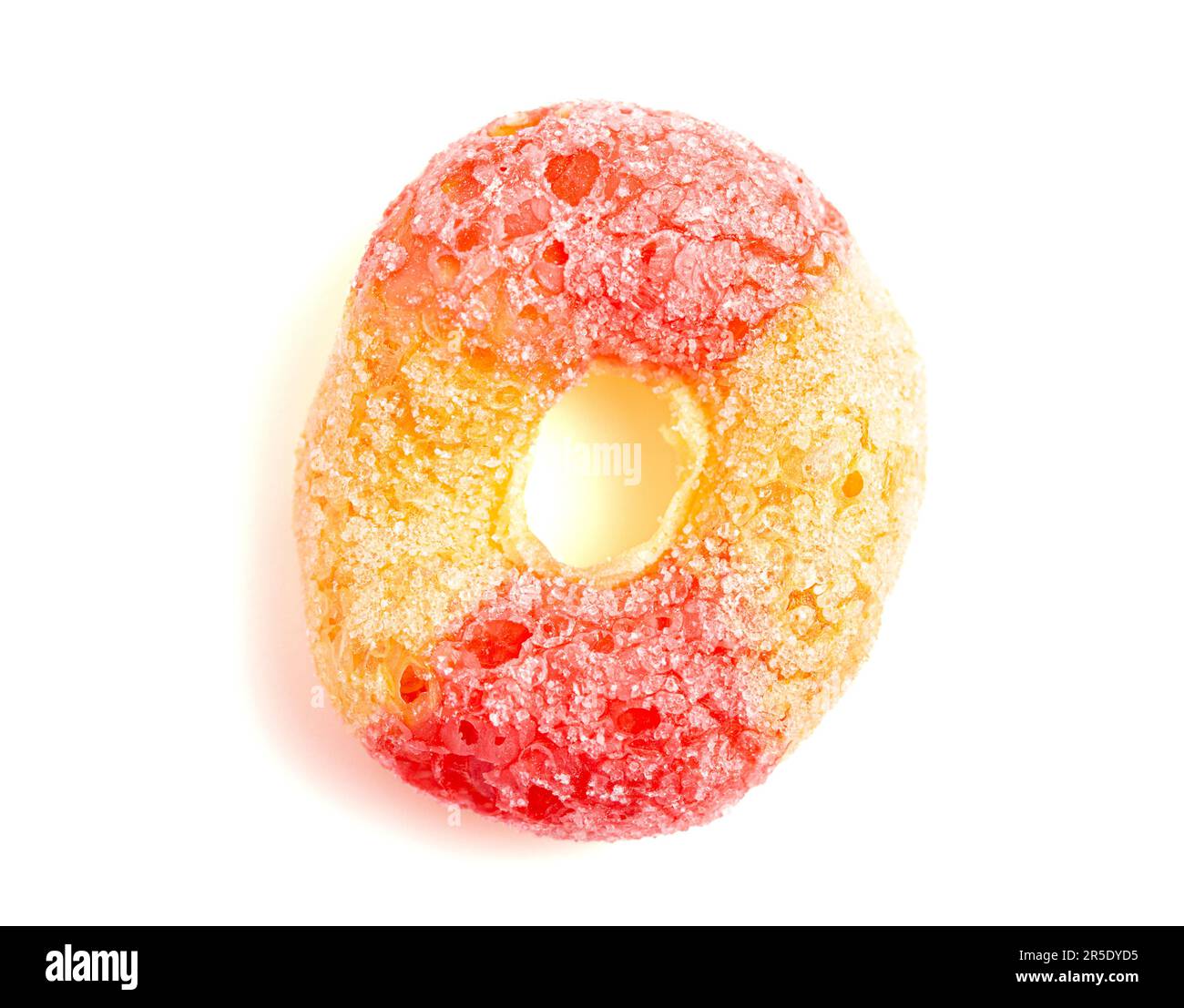 Freeze Dried Peach Rings on a White Background Stock Photo - Alamy