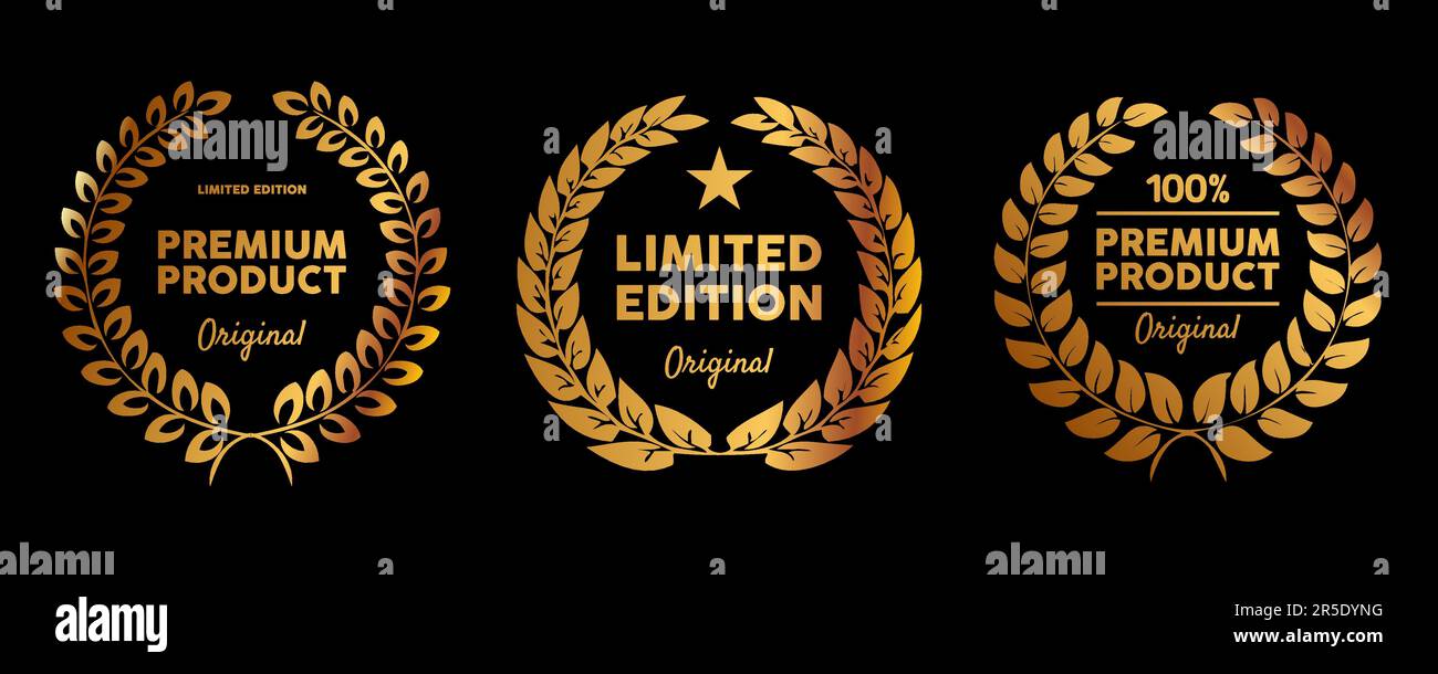 Limited edition premium quality emblem seal circle collection set gol ...