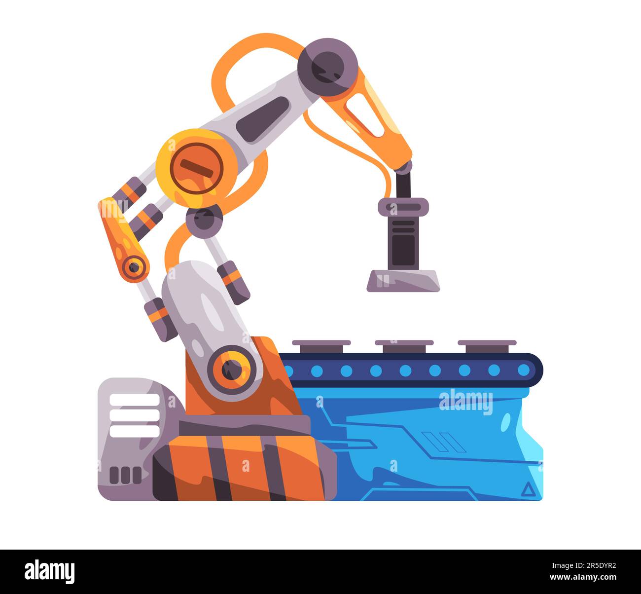 Robotic arm mechanical articulated hand robot automatic machinery factory production line ...