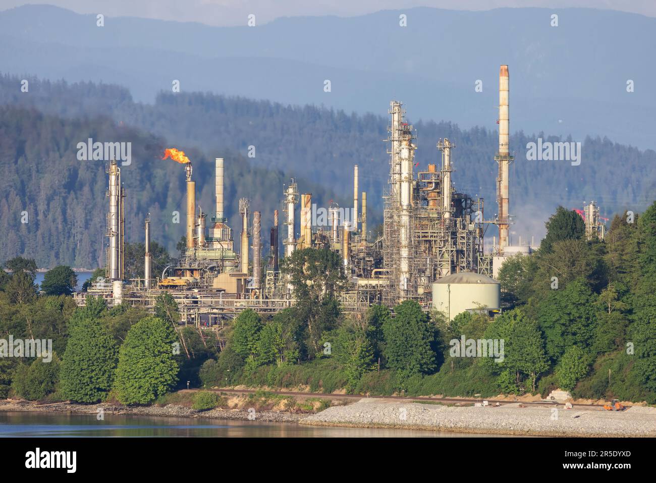 Oil Refinery Plant in Port Moody, Vancouver, BC, Canada Stock Photo - Alamy