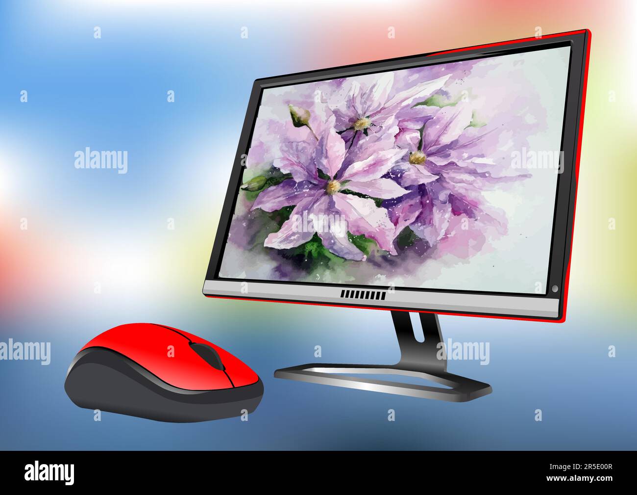 Display flower Stock Vector Images - Alamy