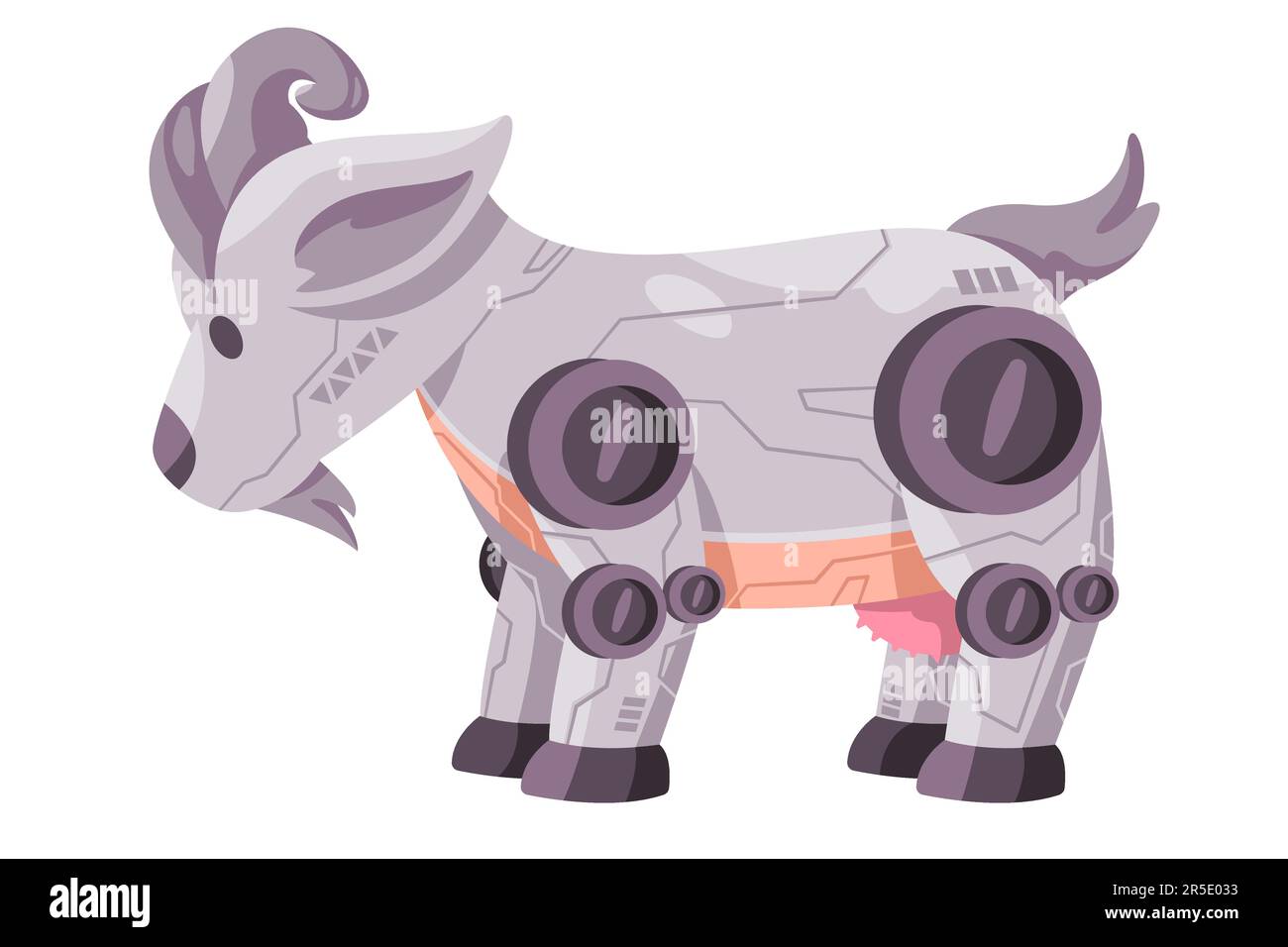 Goat robot animal robotic creature machine futuristic cyborg ...