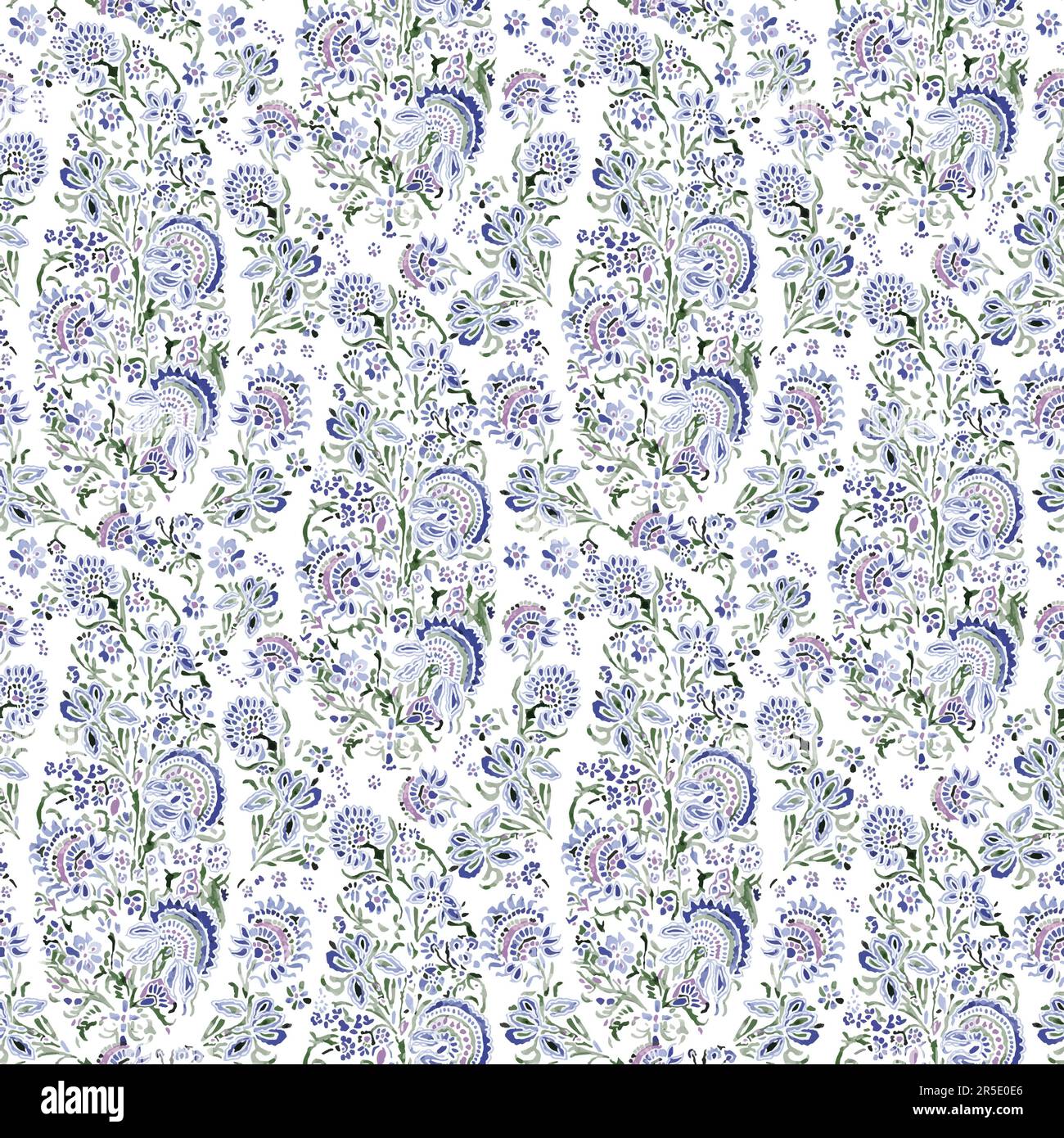 Abstract Design of Textured Flowers Ready for Textile Prints Stock ...