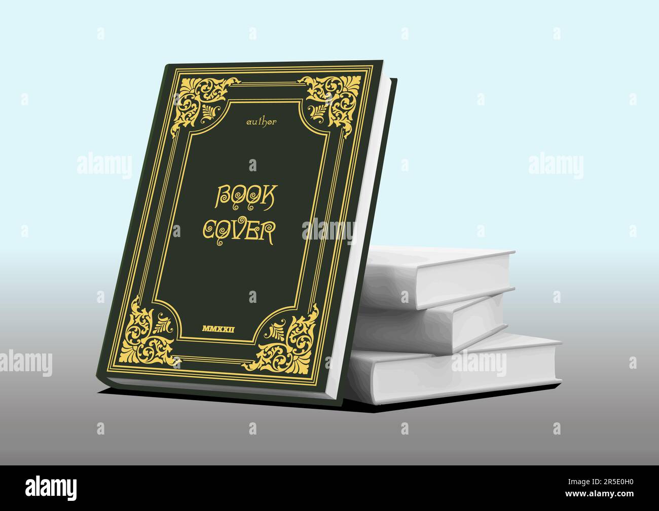 Stack of books. 3d color vector illustration Stock Vector Image & Art ...