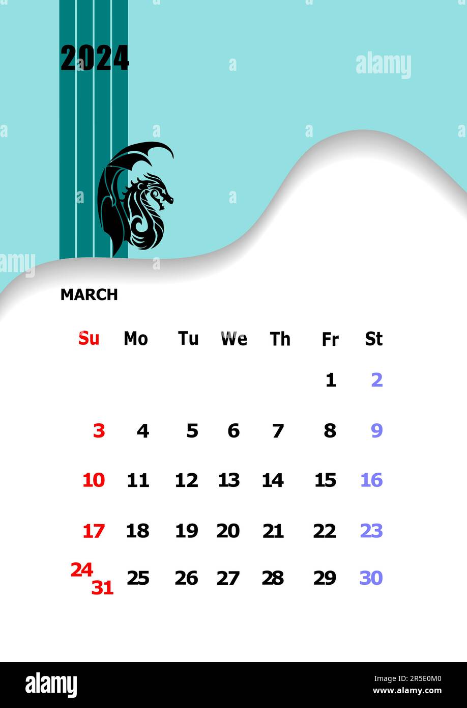 2024 calendar. Months. 3d color vector illustration Stock Vector Image ...