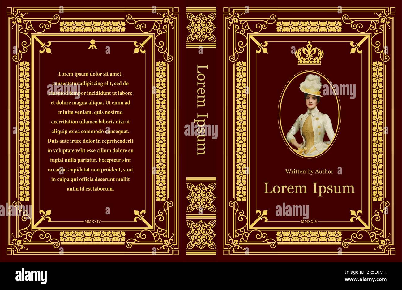 Victorian illustration woman Stock Vector Images - Alamy
