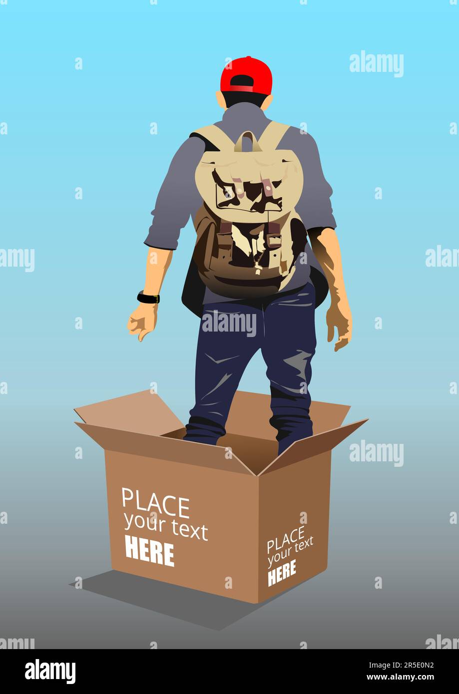 Inside the box Stock Vector Images - Alamy