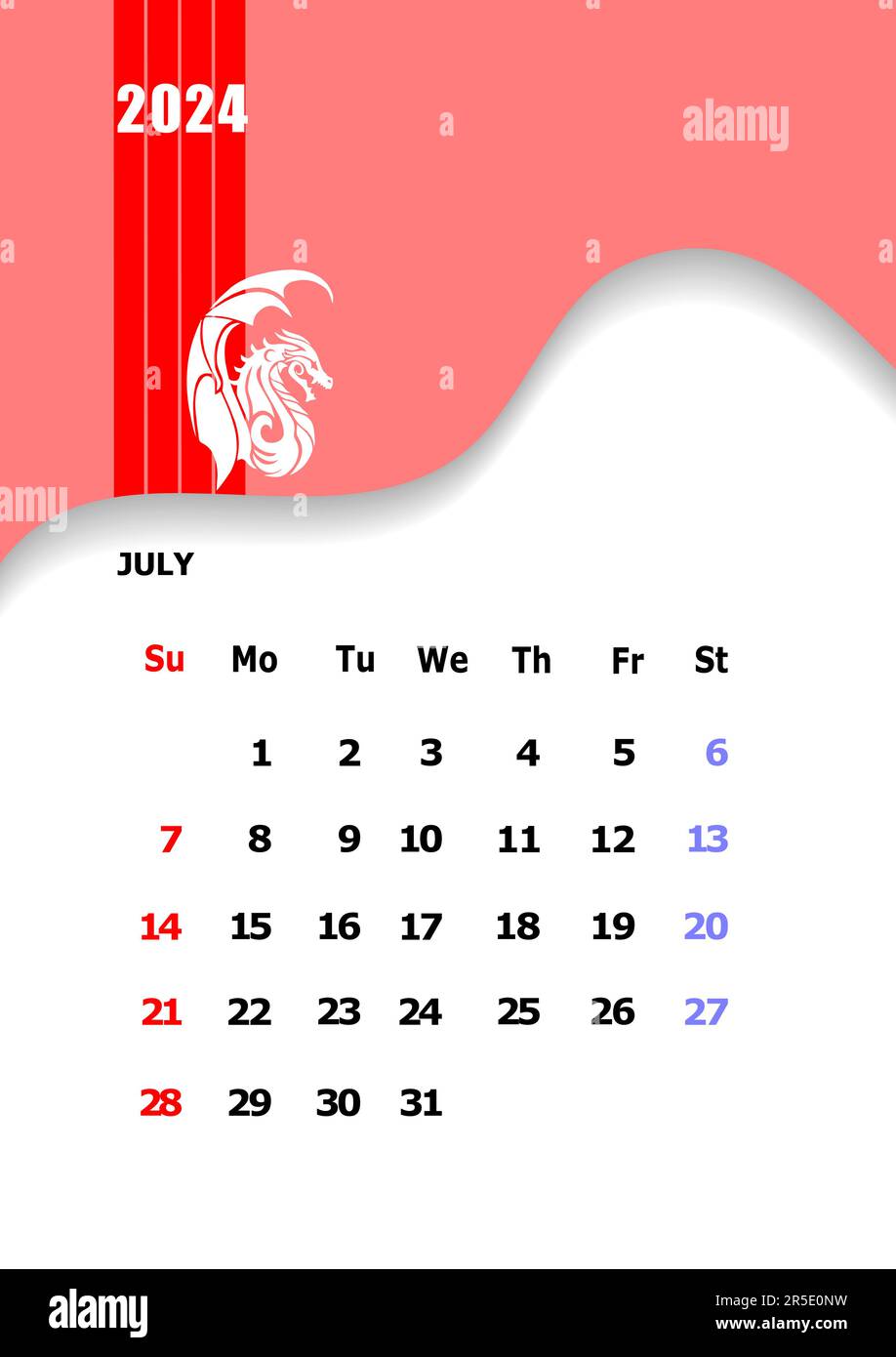 2024 calendar. Months. 3d color vector illustration Stock Vector Image ...