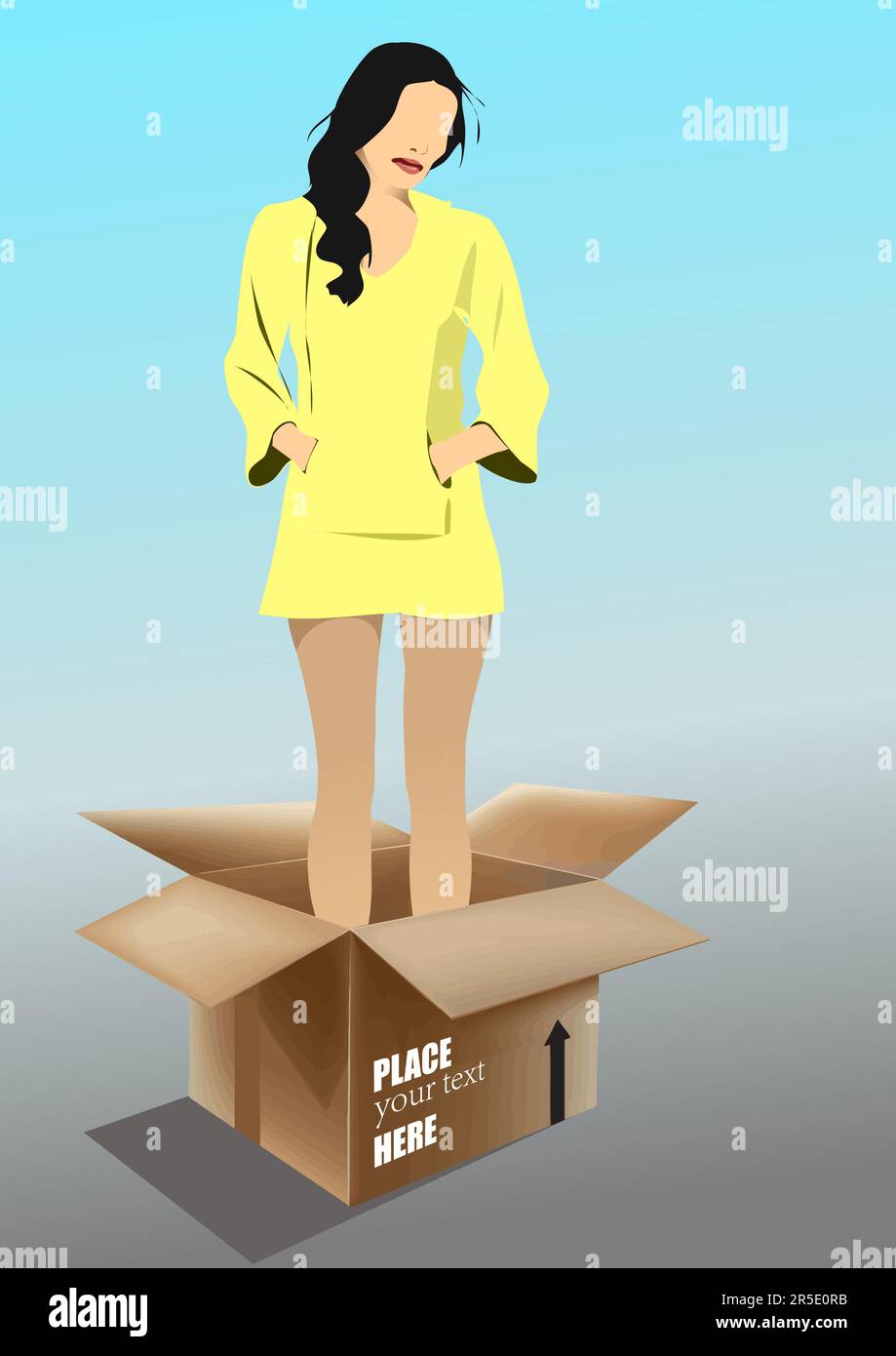 Inside the package Stock Vector Images - Alamy