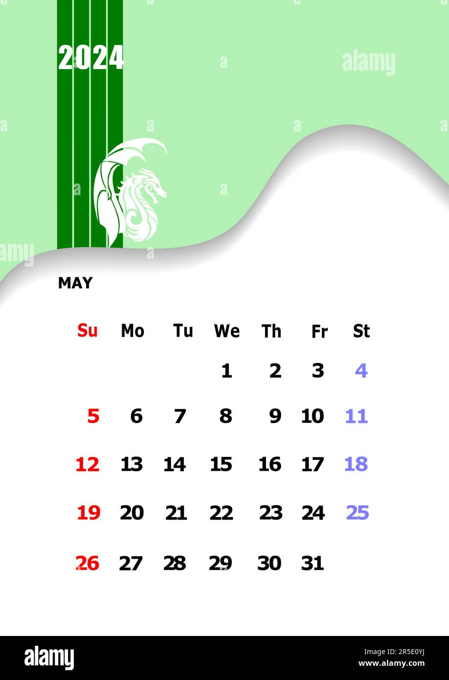2024 calendar months 3d Stock Vector Images - Alamy