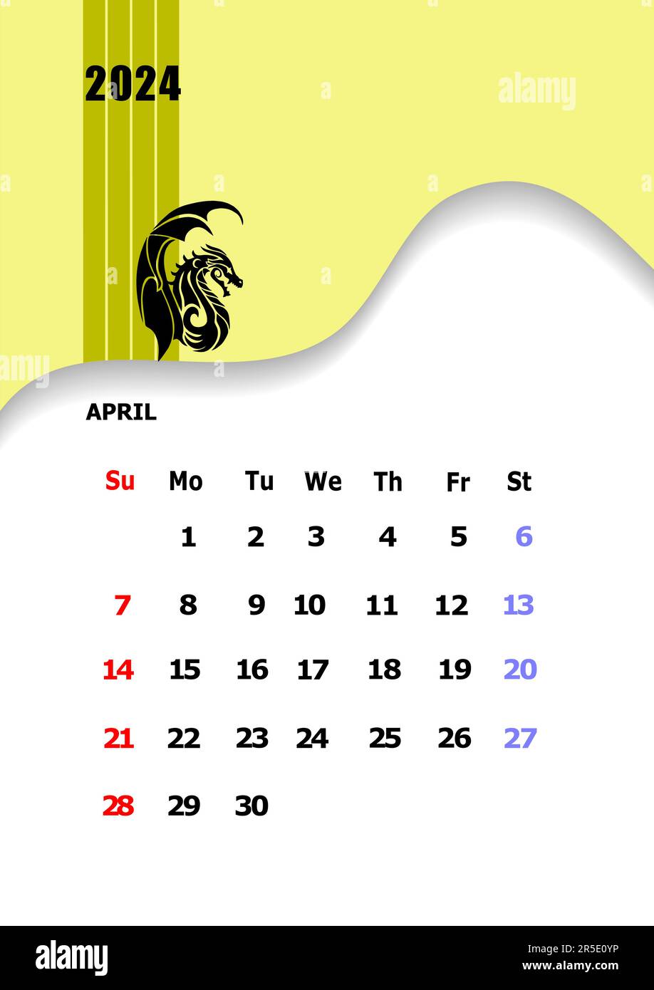 2024 calendar. Months. 3d color vector illustration Stock Vector Image ...