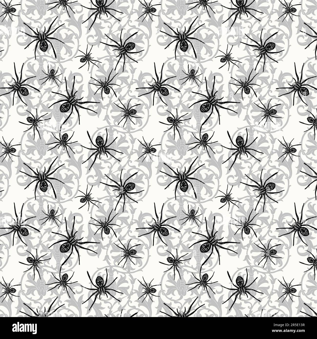 Ant textilel pattern for ladies suit printing patterns.spider design ...