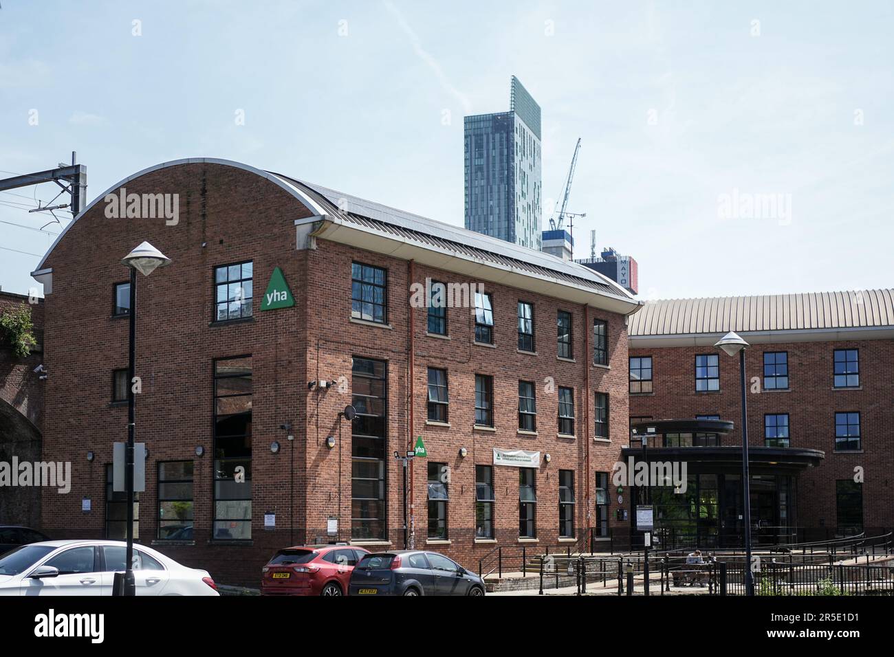 Manchester YHA, sign, logo, Youth Hostel Association, England, UK Stock ...