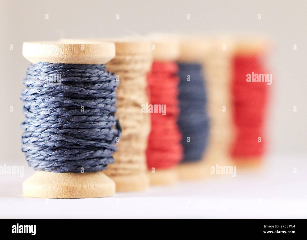 Rolls, color or fashion with string, sewing or material production ...