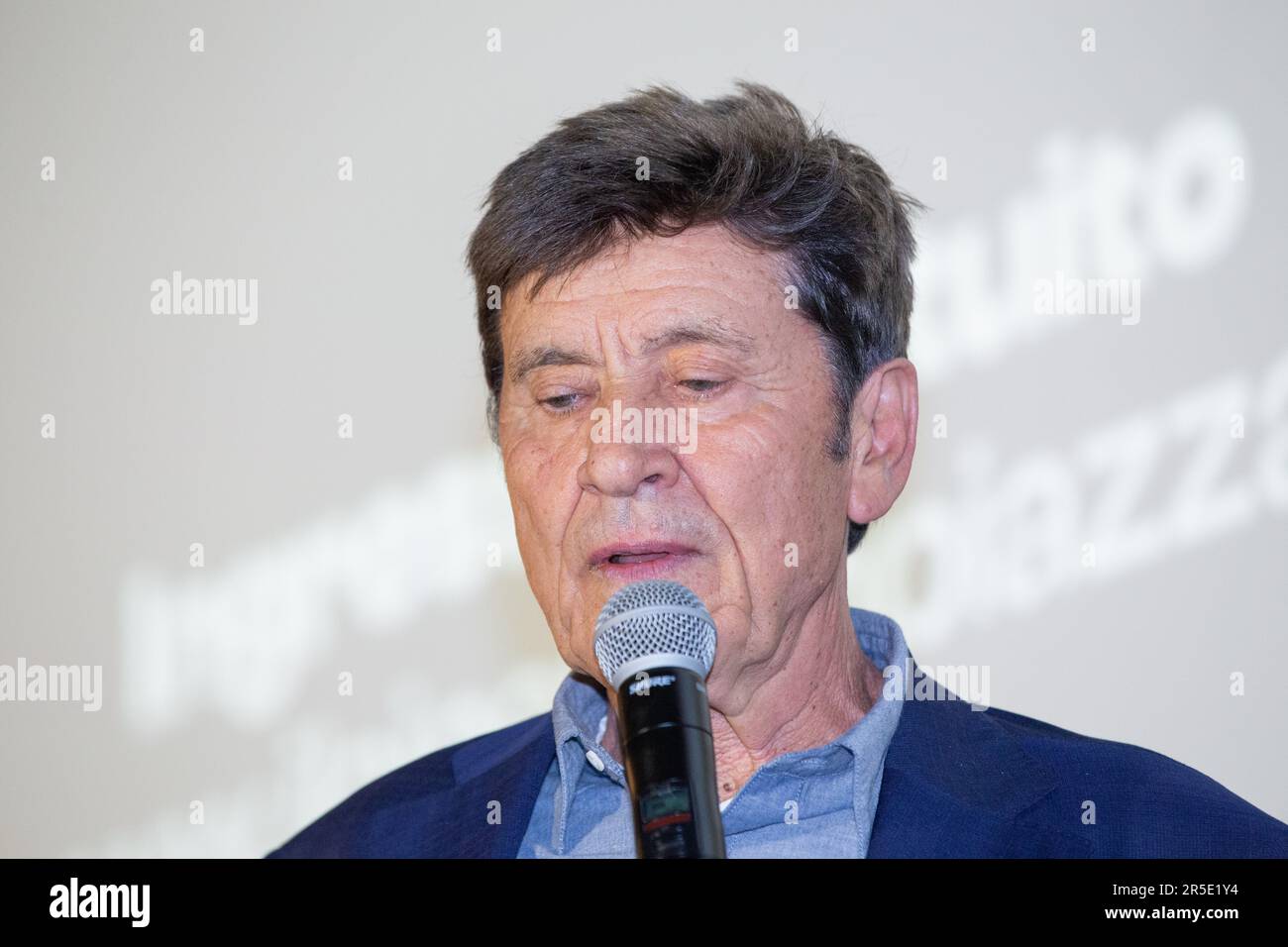 Rome, Italy. 02nd June, 2023. Italian singer Gianni Morandi attends the ...