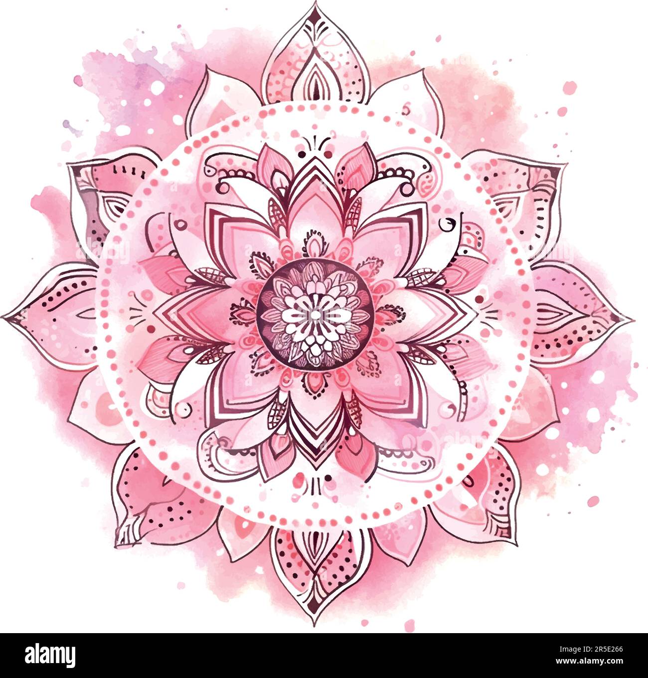 Sahasrara chakra mandala watercolor vector Stock Vector Image & Art - Alamy