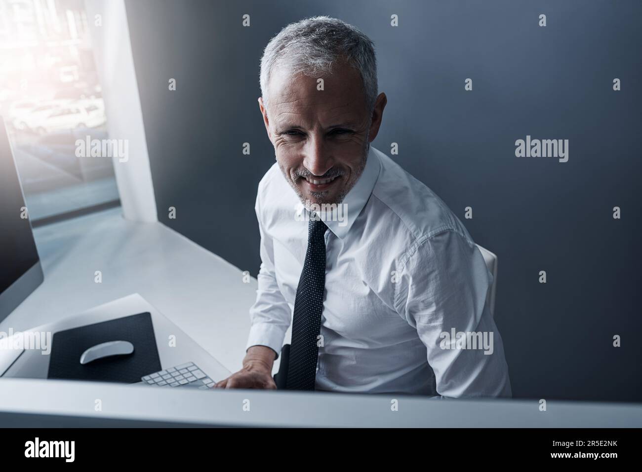 Smart technology for the smart businessman. a focussed businessman ...