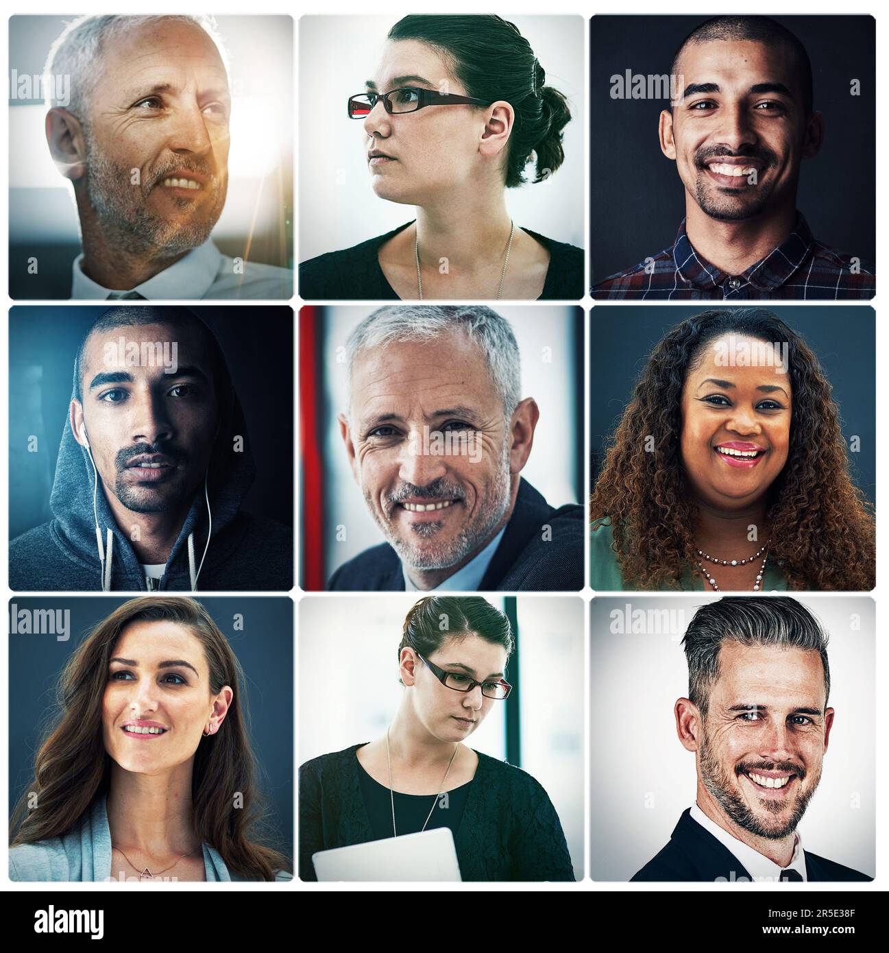 Many faces one person hi-res stock photography and images - Alamy