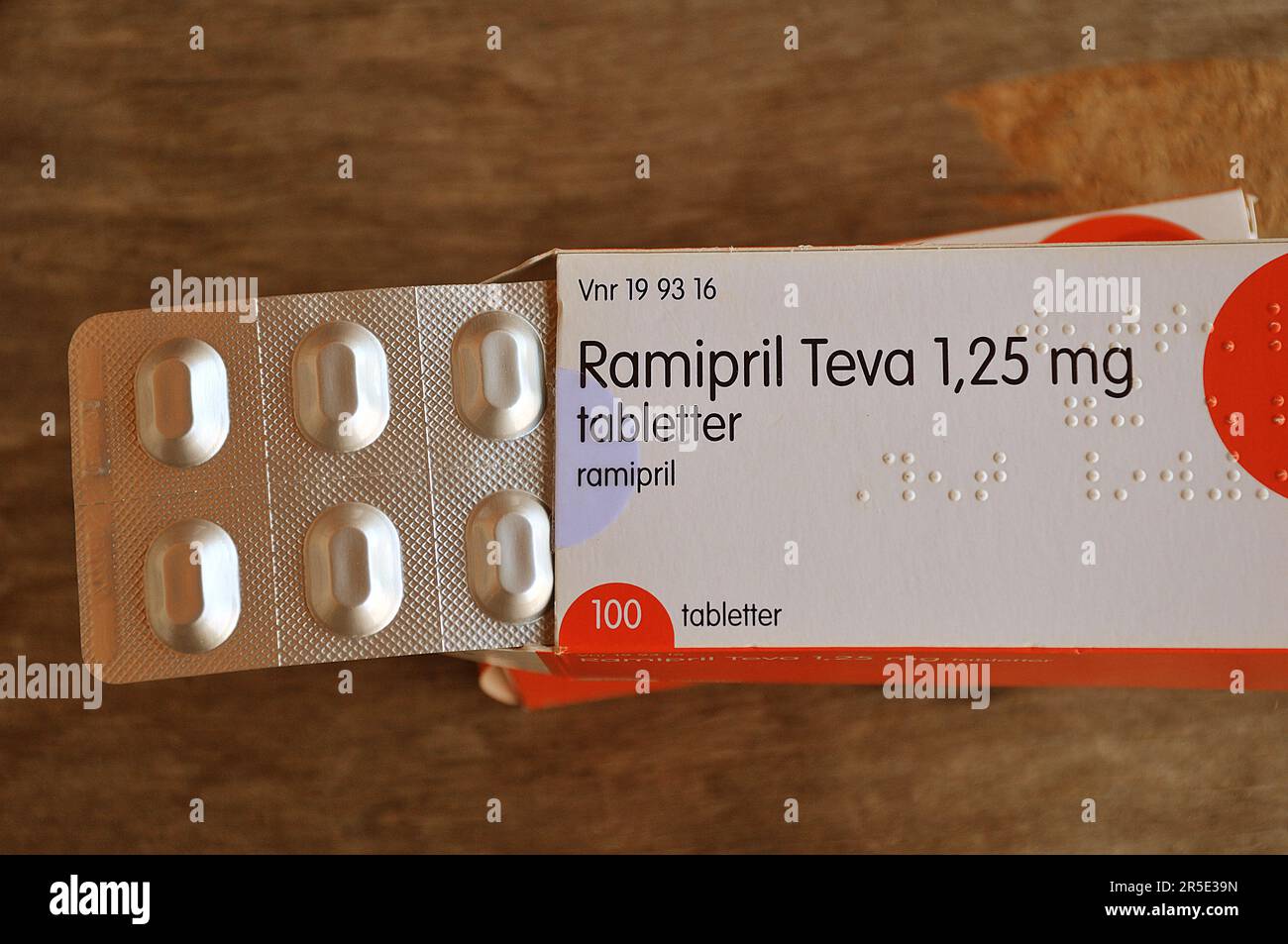 03 June 2023 /Heart medicne Ramipil teva 1,25 mg tablets in danish ...