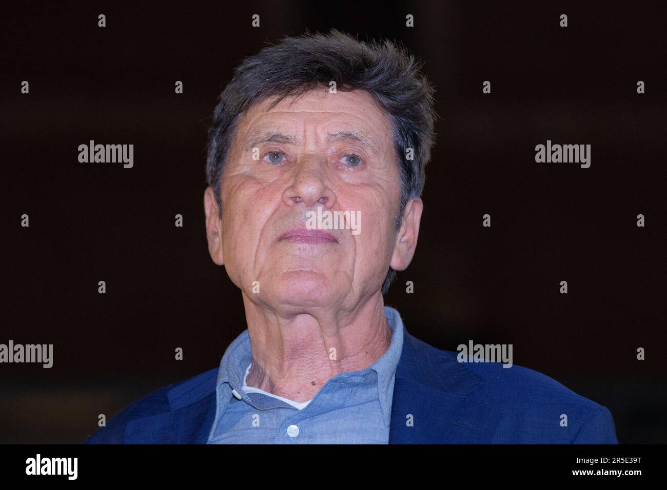 Rome, Italy. 02nd June, 2023. Italian singer Gianni Morandi attends the ...