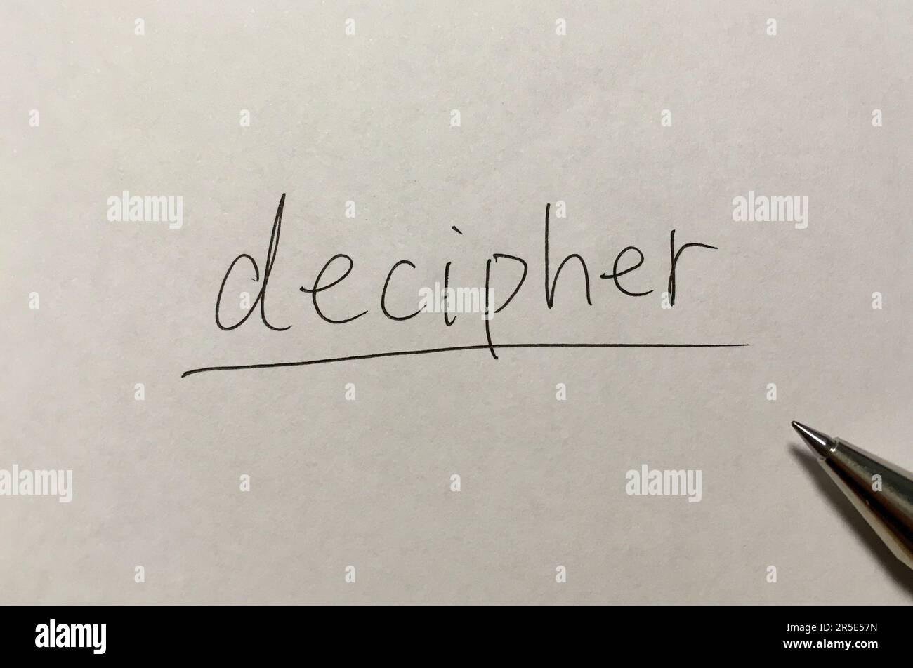 Decipher hi-res stock photography and images - Alamy