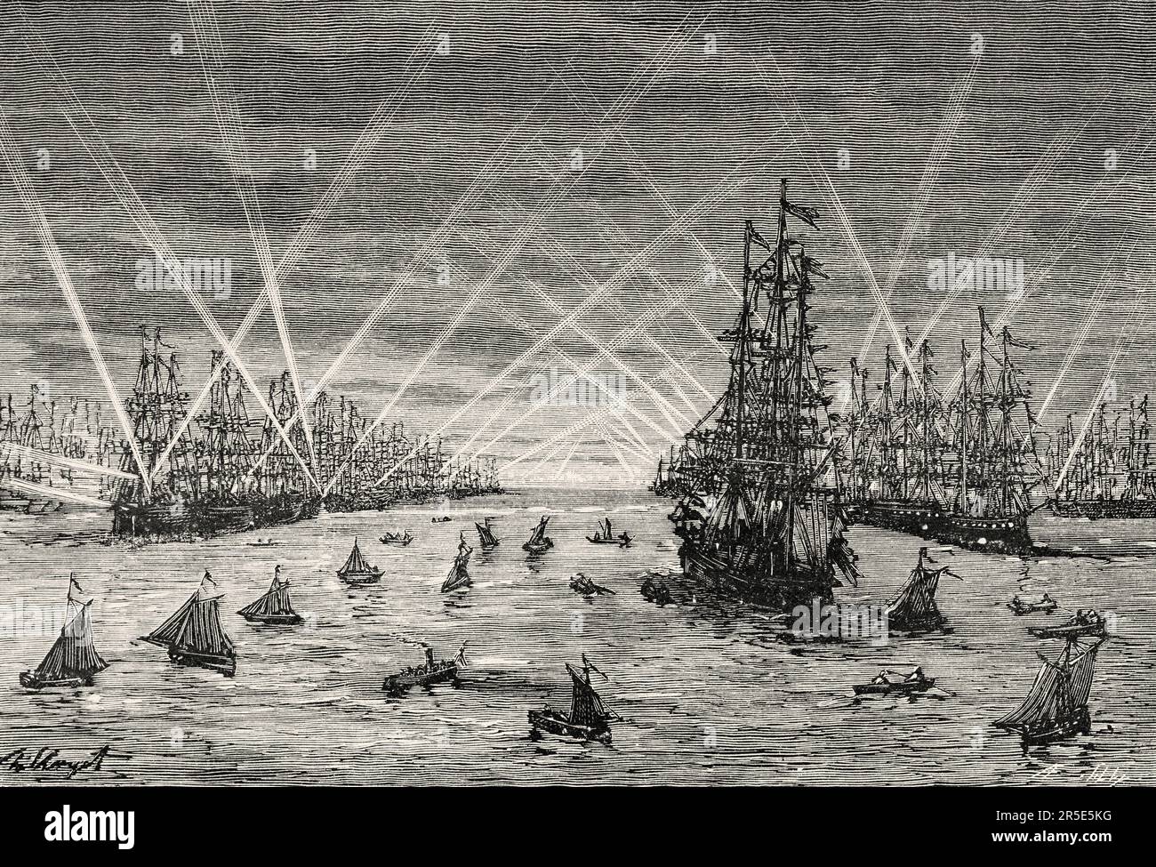 Celebration of the Jubilee Naval of Queen Victoria on the occasion of ...