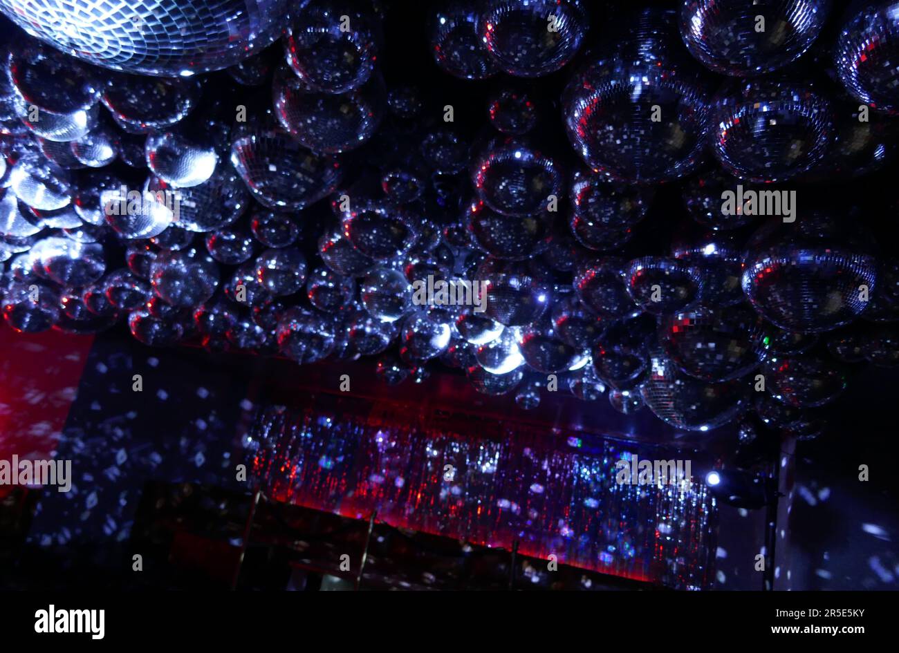 West Hollywood, California, USA 1st June 2023 Disco Balls Studio 54 ...