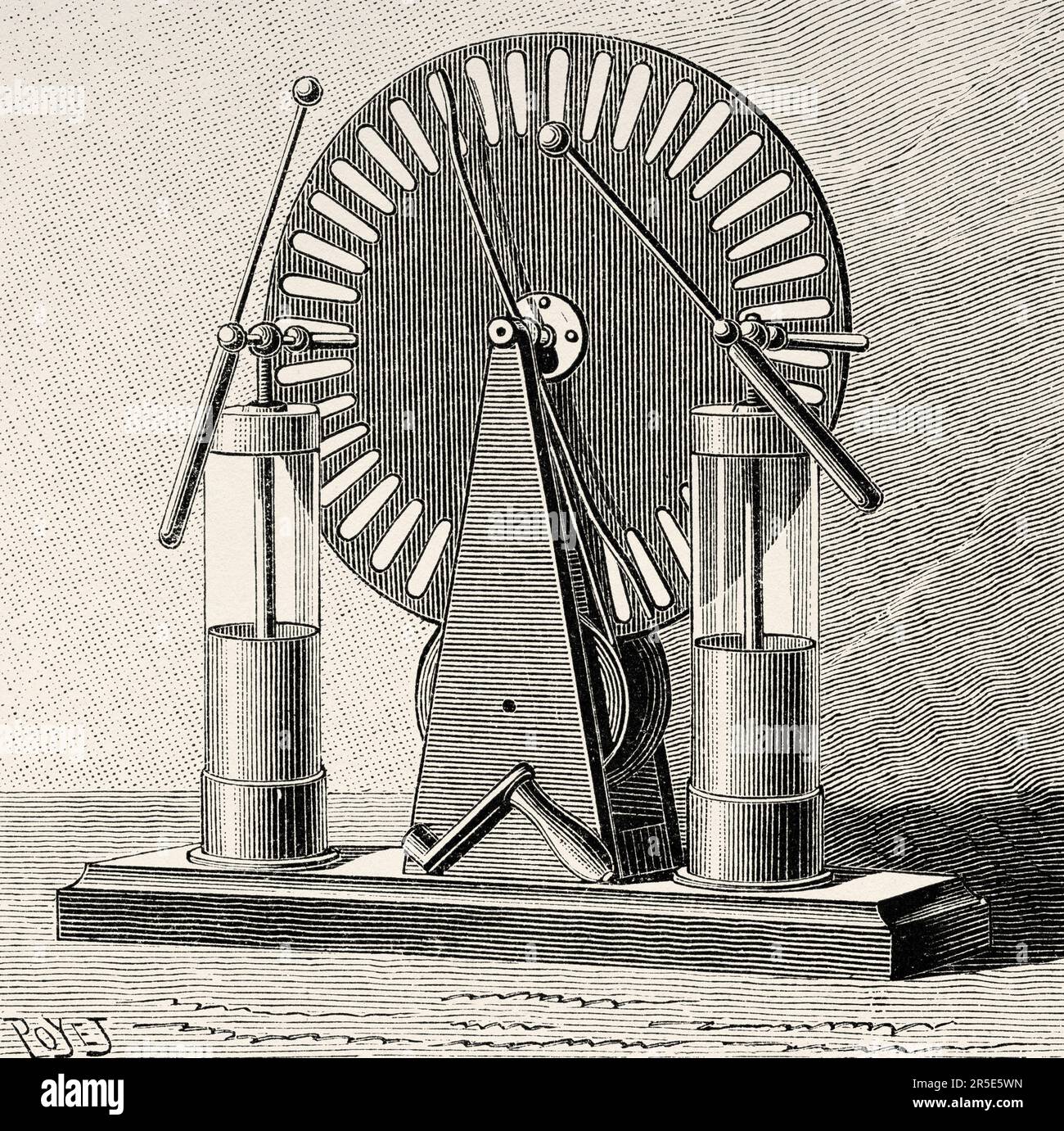 The Wimshurst machine is an electrostatic generator, a machine for ...