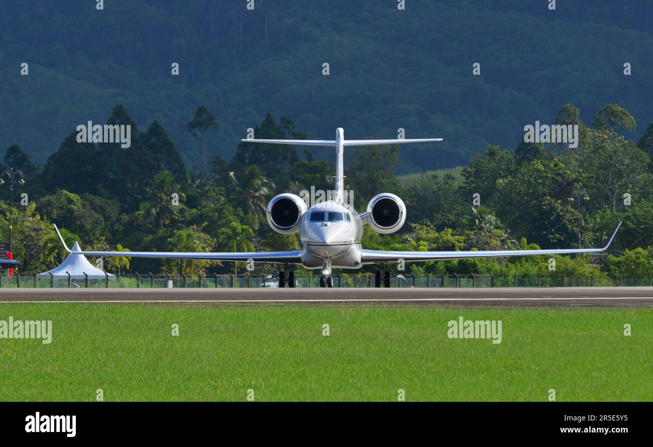 Langkawi, Malaysia - May 28, 2023. Private plane Gulfstream G500 (N399 ...