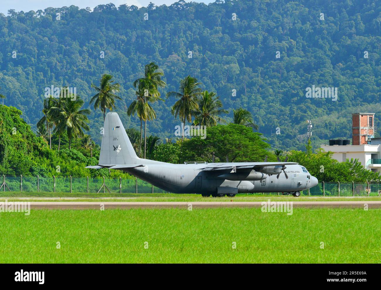 Langkawi, Malaysia - May 28, 2023. Lockheed C-130H-30 Hercules M30-16 ...