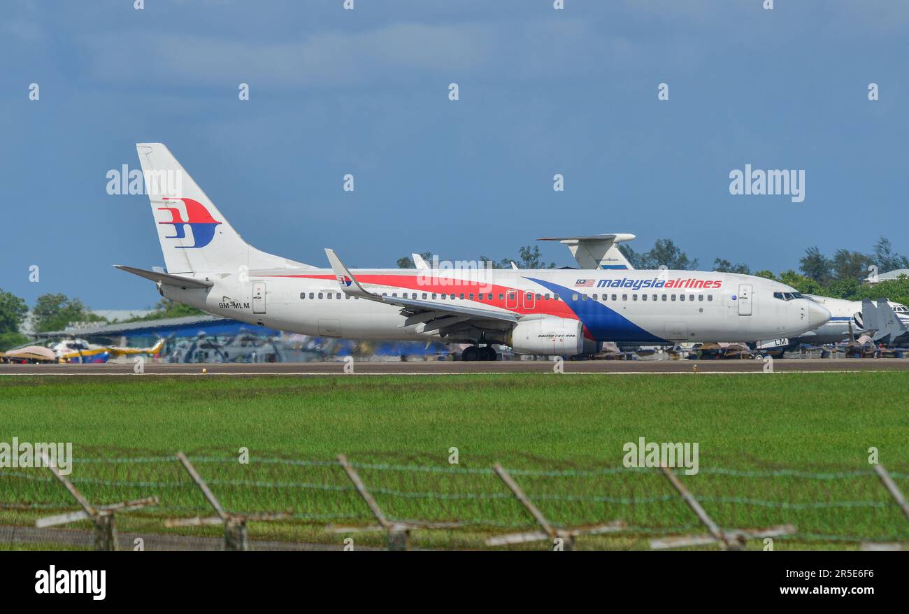 Langkawi, Malaysia - May 28, 2023. 9M-MLM Malaysia Airlines Boeing 737 ...