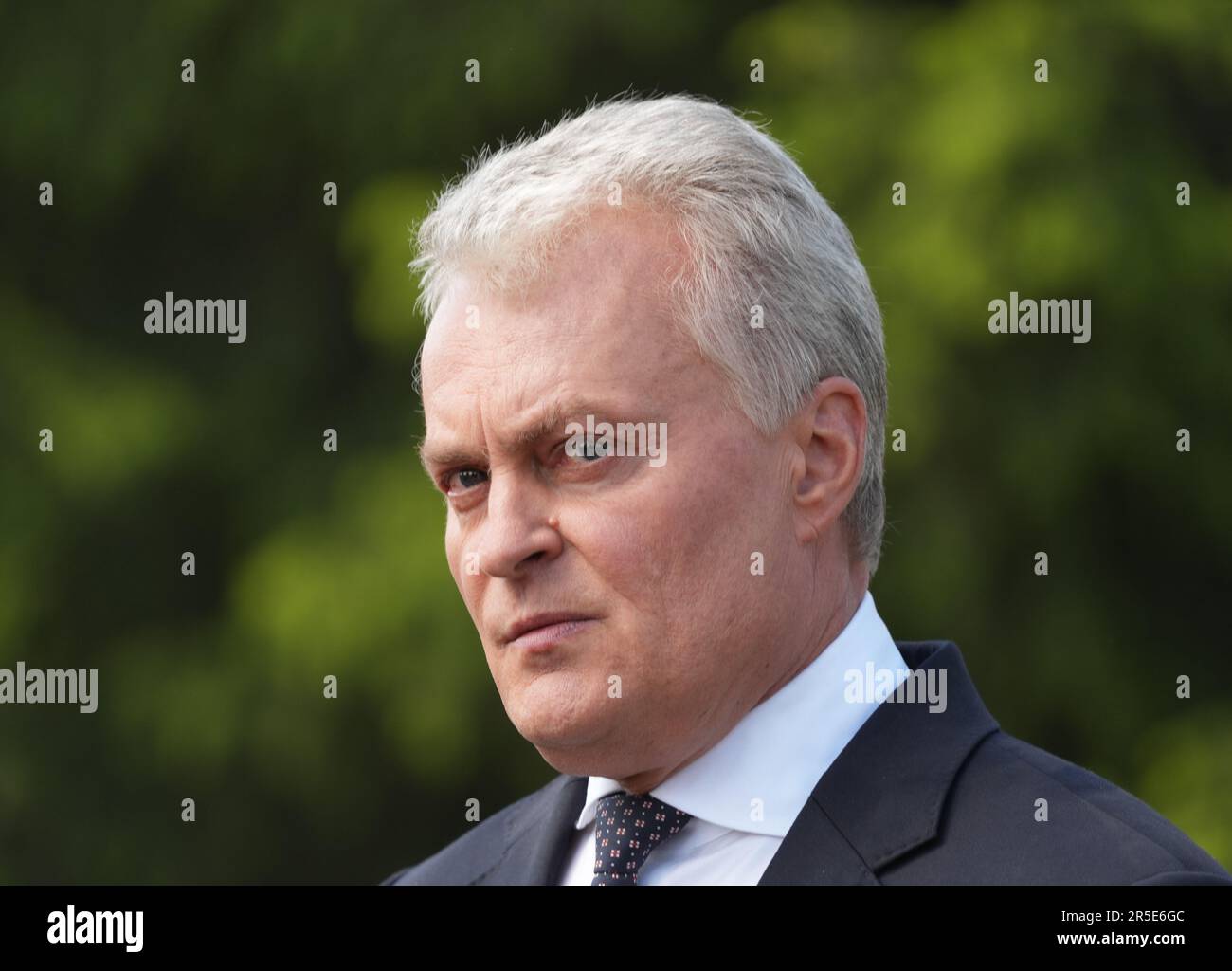Pabrade, Lithuania. 30th May, 2023. Lithuania's President Gitanas ...