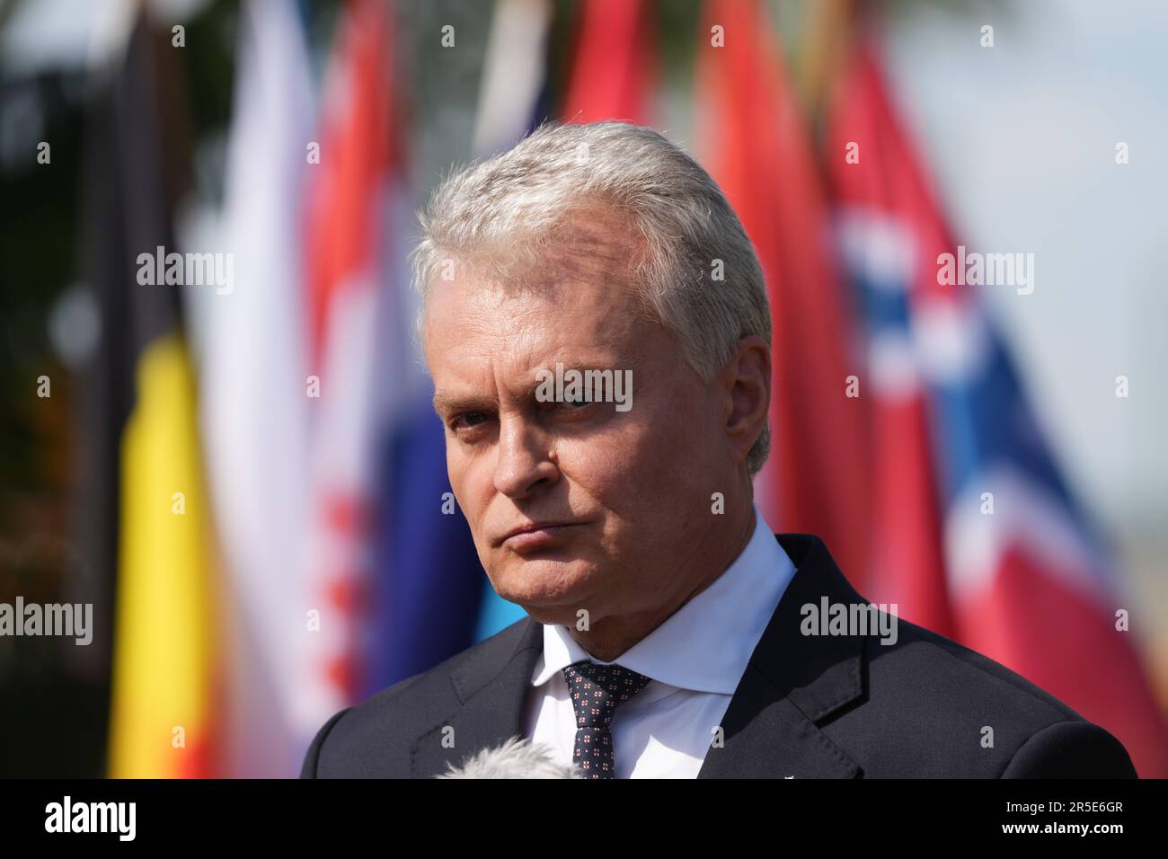 Pabrade, Lithuania. 30th May, 2023. Lithuania's President Gitanas ...