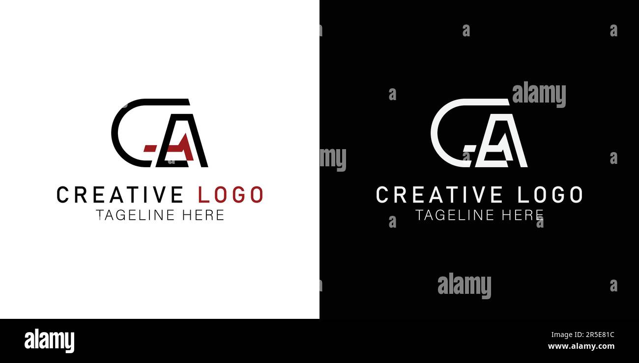 Letters abstract logo AC. monogram logo concept. simple design editable ...