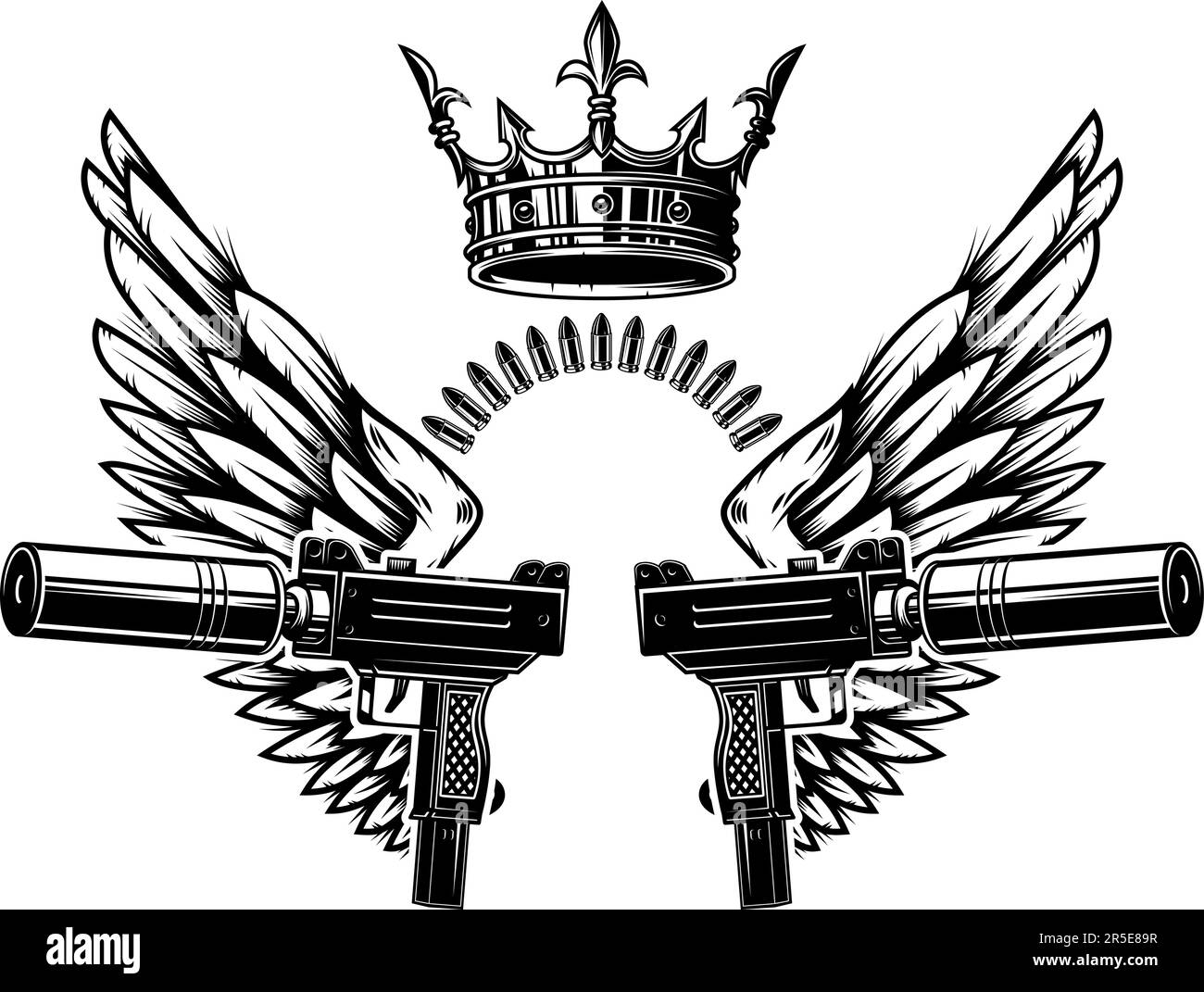 Two revolver Stock Vector Images - Alamy