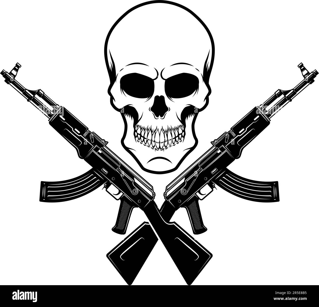 Crossed rifles badge Cut Out Stock Images & Pictures - Alamy