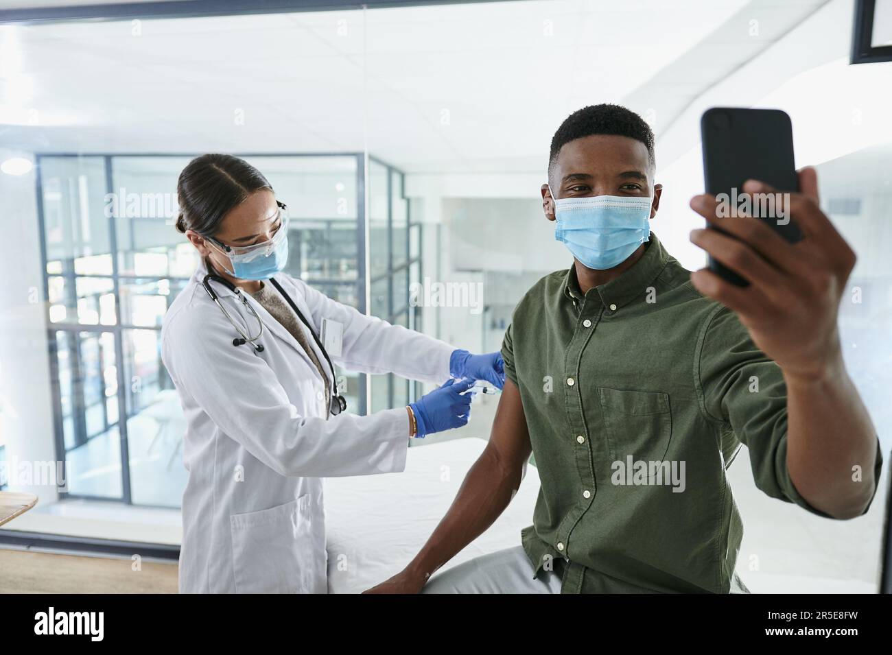 Young female african doctor recording hi-res stock photography and ...