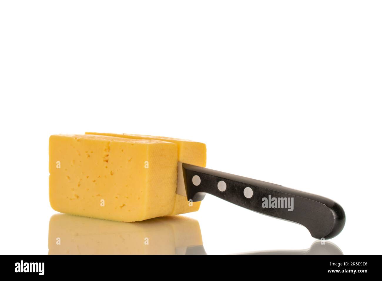 Diced cheddar isolated on hi-res stock photography and images - Alamy