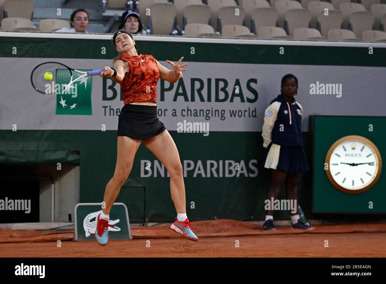 PARIS, IF - 02.06.2023: ROLAND GARROS 2023 - Karolina Muchova during ...