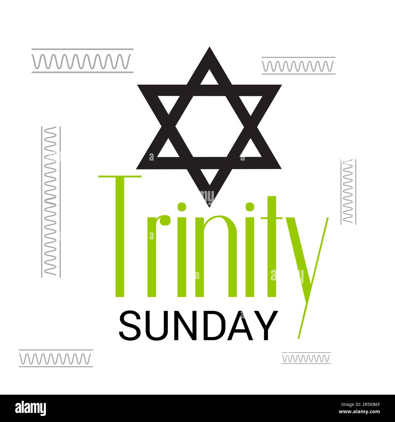 Vector illustration of a Background for Trinity Sunday Stock Photo - Alamy