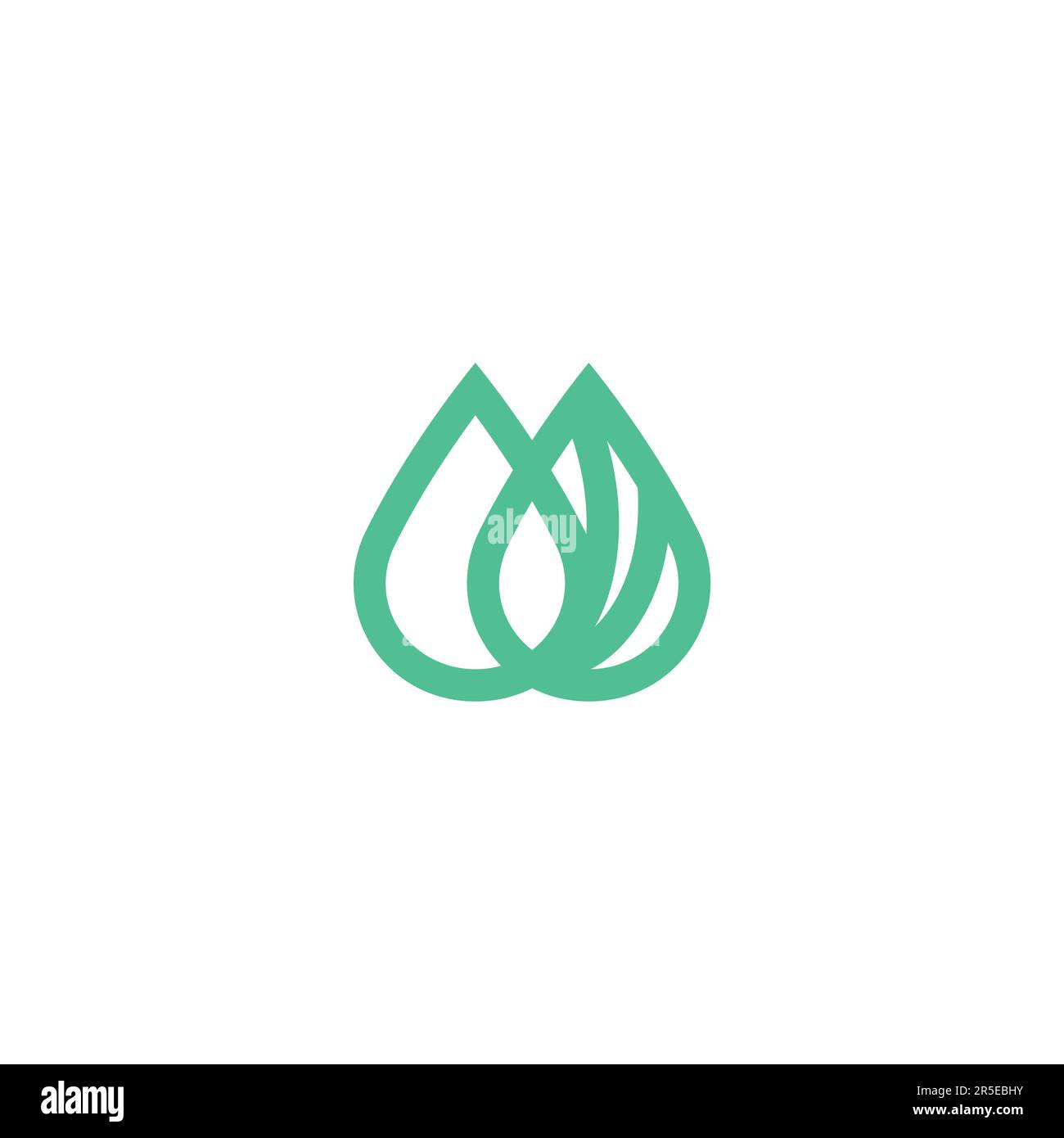 Organic drop logo Stock Vector Images - Alamy