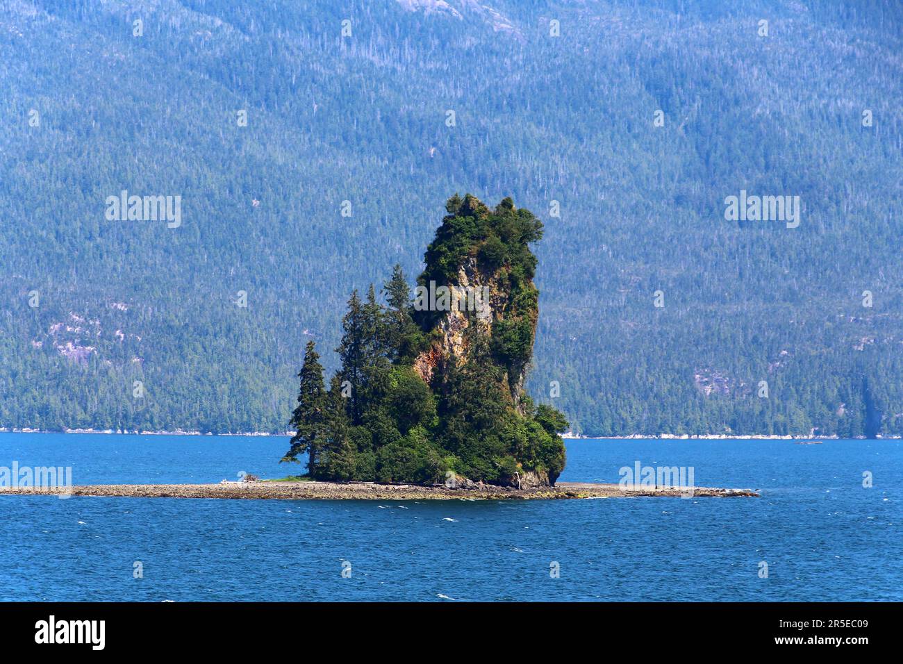 Alaska-New Eddystone Rock Misty Fjords National Monument Park Stock ...